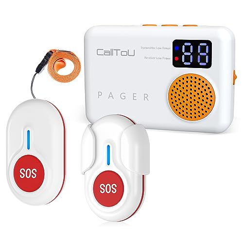 CallToU Caregiver Pager Wireless Call Button Call Bell Vibration Nurse ...