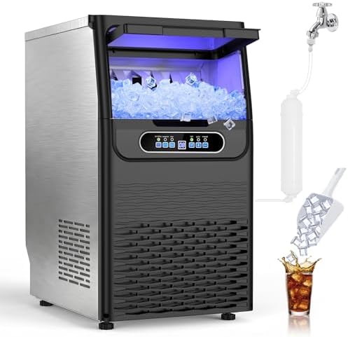 Amazon.com: SOZT® Commercial Gourmet Ice Maker Machine, 100LBS/24H ...