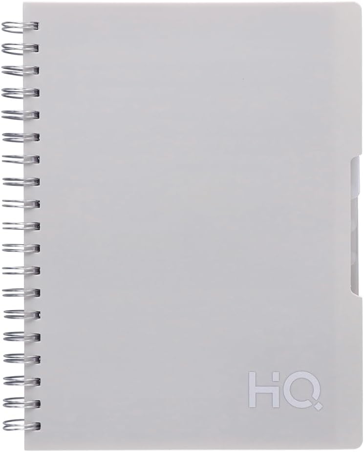Navneet HQ | Five Subject Spiral Wiro Bound Notebook|14.8x21 cm |Single ...