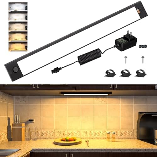 WOBANE Under Cabinet Lighting,16.5 inch Dimmable Counter Lights for ...