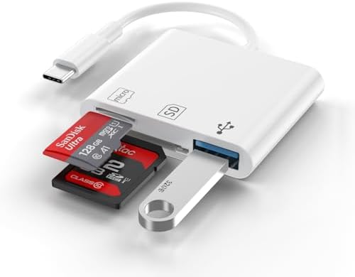 Amazon.com: USB C SD Card Reader,3 in 1 USB C Memory Card Reader with ...