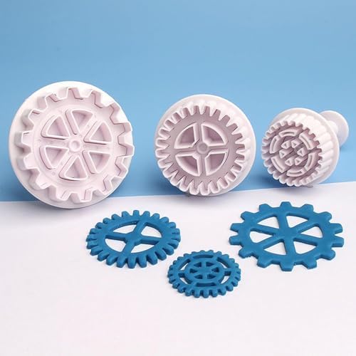 Amazon.com: Boao 6 Pieces Gear Cookie Cutters Steampunk Fondant Molds ...