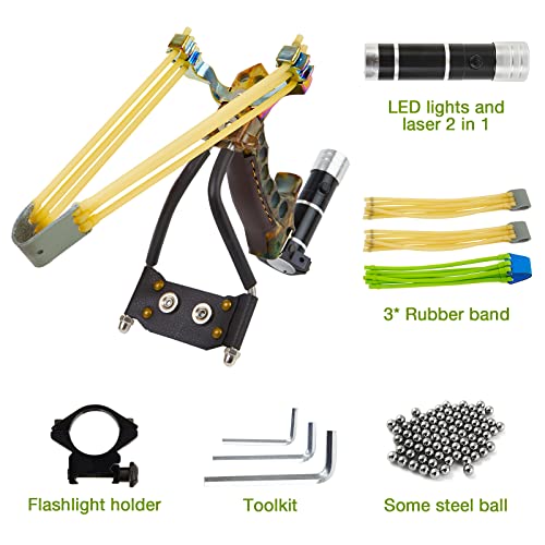 Snapklik.com : Stainless Hunting Laser Slingshot High Velocity Catapult ...