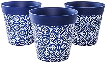 Hum Flowerpots, 15cm Set of 3, Various Patterns Colours and Sizes ...