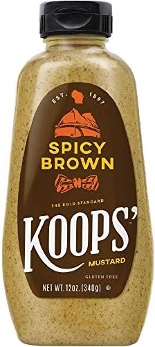 Amazon.com : Koops Deli Style Spicy Brown Mustard, 12 Ounce - 12 Per ...