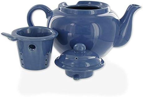 Amazon.com | Amsterdam 2 Cup Ceramic Teapot with Infuser - Sea Foam ...