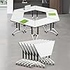 Amazon.com: 6 Pack Conference Table,47.2" x 23.6" x 29.5"Folding ...