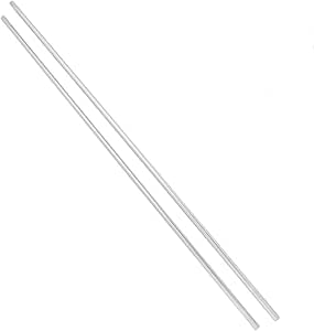 Yunirao Linear Rail Rod,2pcs Stainless Steel Cylinder Rail Linear Shaft ...