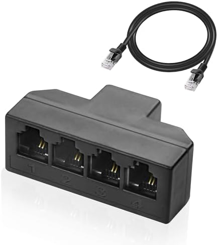 Amazon.com: MEIRIYFA RJ45 to RJ11 Converter Adapter, Ethernet RJ45 8P8C ...