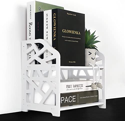 Amazon.com: superbpag Desk Organizer Wood Bookshelf Desktop Shelves ...