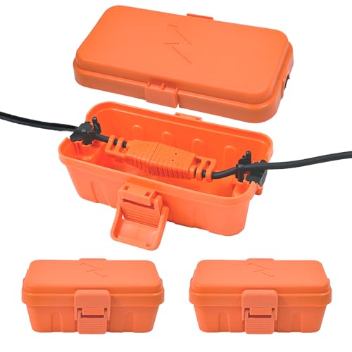 Snapklik.com : Hrensaw 3PCS Small Weatherproof Electrical Connection Box