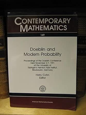 Amazon.com: Doeblin and Modern Probability: Proceedings of the Foeblin ...