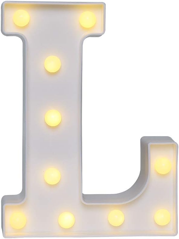 Led Marquee Letter Lights Sign, Led Letter Lights Up 26 Alphabet Letter ...