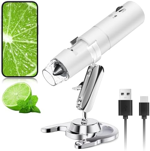 Amazon.com : Jiusion WiFi USB Digital Handheld Microscope, 50 to 1000x ...