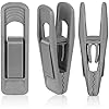 Amazon.com: Tinfol 20pc Grey Hanger Clips, Multi-Purpose Finger Clip ...