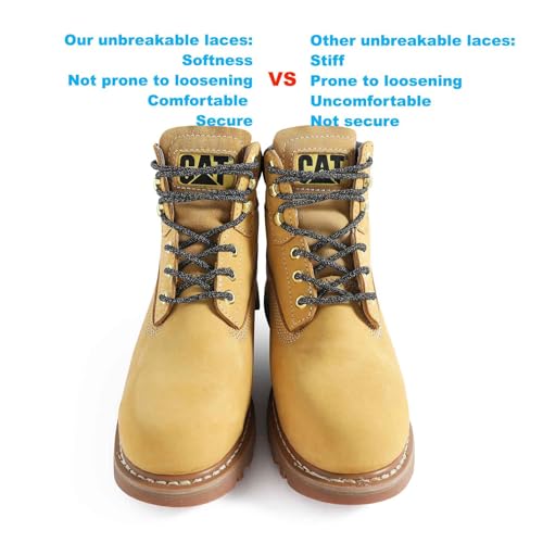 Snapklik.com : VSUDO 45 Inches Unbreakable Grey Boot Laces, 35mm ...