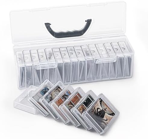 Amazon.com: sysdmno Transparent Trading Card Storage Box-Holds 2000 ...