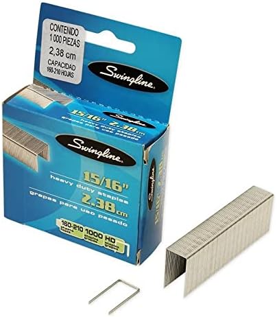 Swingline S.F. 13 Heavy Duty Staples, 1/4 Inch Leg Length, 30 Sheet ...