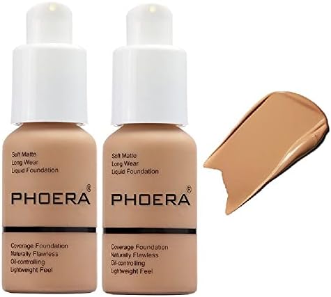 Amazon.com : PHOERA Foundation, Soft Matte Long Wear Liquid, Full ...