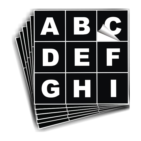 Printingpur A to Z Alphabet Letters Stickers 1x1 Inch Waterproof Self ...