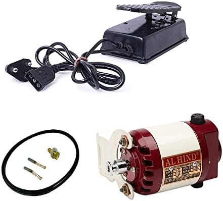 Al Hind Mini Sewing Machine Motor (Full Copper Winding) with Speed ...