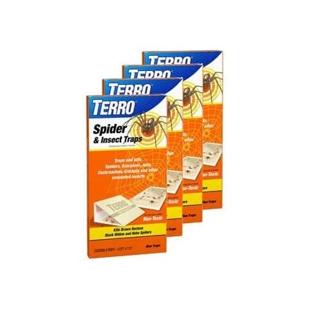 Amazon.com : Terro 3200 Spider Traps 4 in a package, (Pack of 4, 16 ...