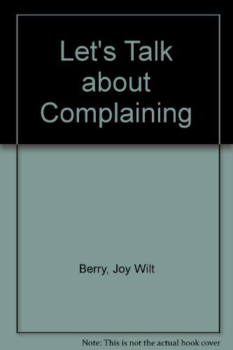 Buy Let's Talk about Complaining Book Online at Low Prices in India ...