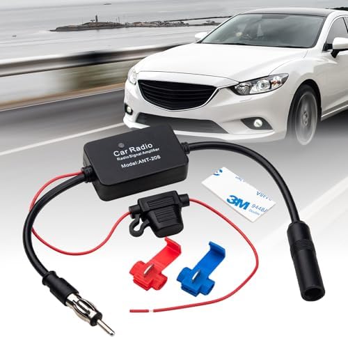 Amazon.com: 12V Car Antenna Booster 25 db - Amplify Signal & Reduce ...