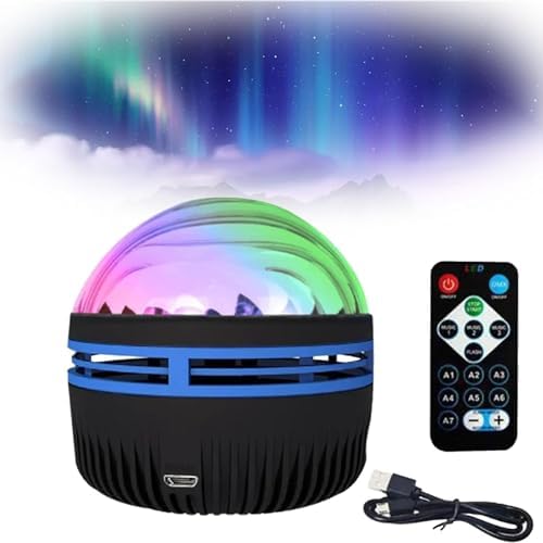 HOIDOKLY Northern Lights USB Rechargeable LED Projector with Remote ...