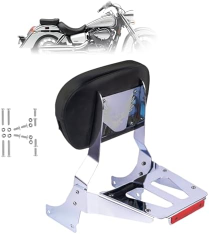 Amazon.com: Kinglemc Sissy Bar Backrest with Luggage Rack for Honda ...
