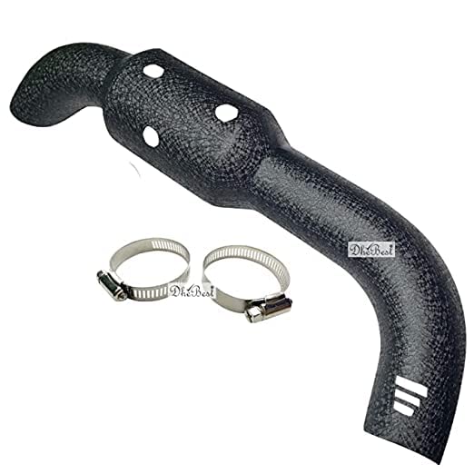 Dhe Best Bike Silencer Bend Pipe Heat Shield Protector Cover Guard and ...
