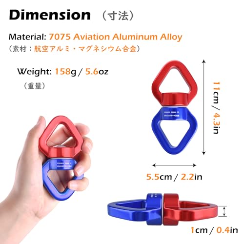 Snapklik.com : TRIWONDER Swing Swivel 30KN Micro Rotator Safety ...
