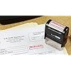 ExcelMark Paid Self Inking Rubber Stamp - Red Ink with 5cc Refill Ink ...