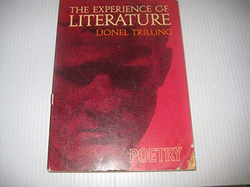 The Experience of Literature.: Trilling, Lionel: 9780030627750: Amazon ...