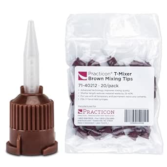 Practicon Brown MIXPAC T-Mixer Mixing Tips, Bag of 20 : Amazon.in ...