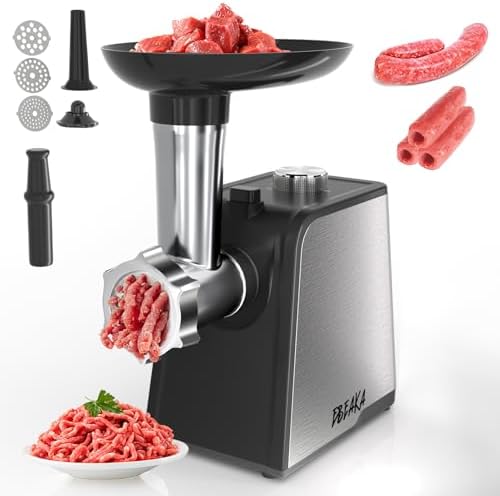 Amazon.com: Electric Meat Grinder, Sausage Stuffer Maker 450W(3000W Max ...