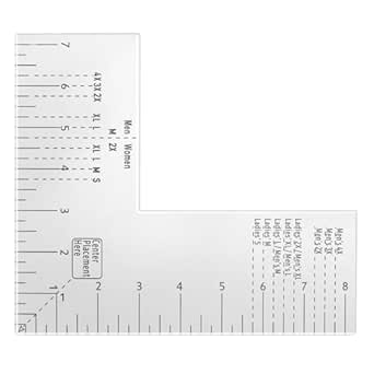 Amazon.com: Left Chest Logo Placement Tool for Heat Press Acrylic Clear ...