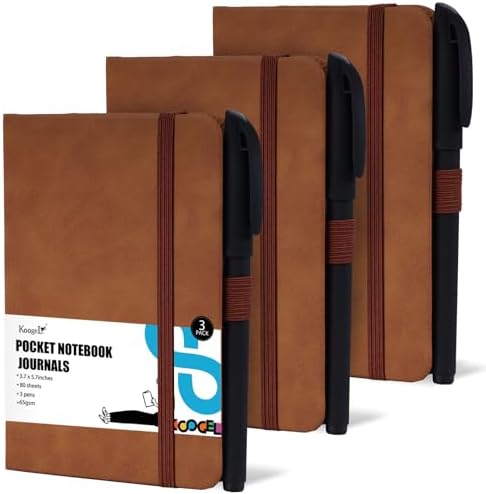 Amazon.com : DueHoppee 3 Pcs Pocket Notebooks with Pens,Smiley Journal ...