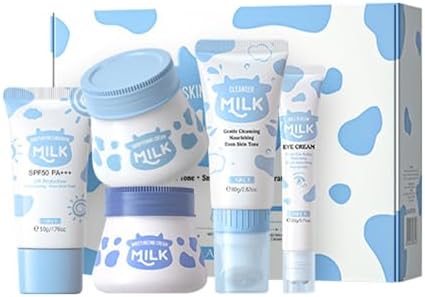 Amazon.com: Milk Face Care Set for Women & Girls – Comprehensive Milk ...