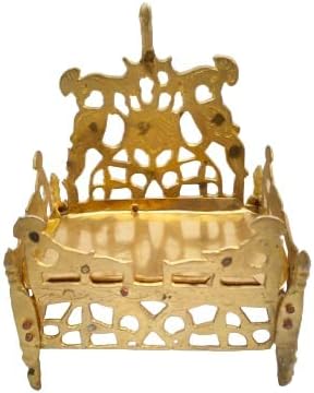 Amazon.com: New Pure Brass Small SINGHASHAN/Brass SINGHASAN for GOD ...