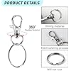 100Pcs Keyring Making Kit, Lobster Clasps & Key Ring Hoop with Plastic ...