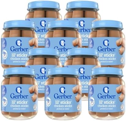 Amazon.com: Gerber Mealtime for Baby Lil’ Sticks, Chicken Sticks ...