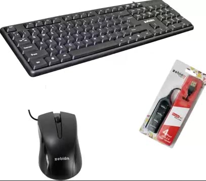 Amazon.in: Buy zebion k500 USB Wired Keyboard Plug and Play The ...