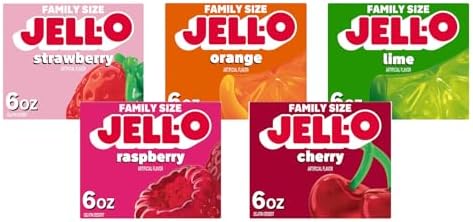 Amazon.com : Jell-O Variety Pack Orange Cherry Lime Strawberry ...