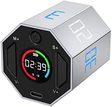 Amazon｜「新時代のデジタルタイマー」TickTime 正六角柱 ポモドーロ タイマー キッチンタイマー キューブタイマー 消音切替 音量切替機能 最大99分59秒 カウントダウン 軽量 ...