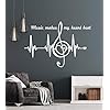 Amazon.com: DesignToRefine Vinyl Wall Decal Music Notes Quote Heart ...