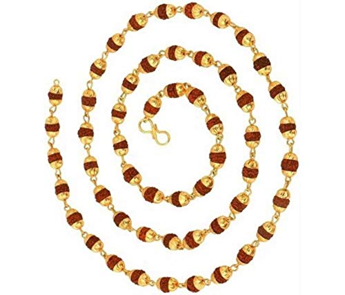 Raviour Lifestyle Rudraksha Round Ring Beads Mala for japa and Rosary ...