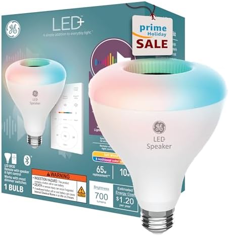 GE LED+ A21 LED Light Bulb, Indoor Color Changing Wireless Blutooth ...