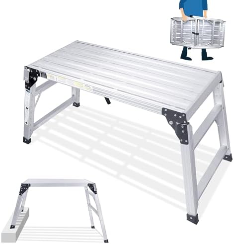 Strongway Adjustable Drywall Bench - 500-Lb. Capacity Top, 250-Lb ...