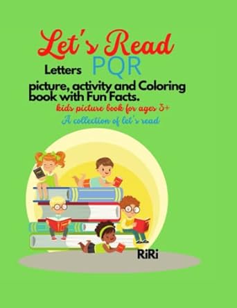 Let's read the letters PQR, picture, activity and Coloring book with ...